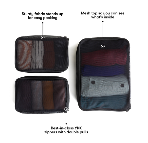 Tortuga Packing Cubes (Set of 3)